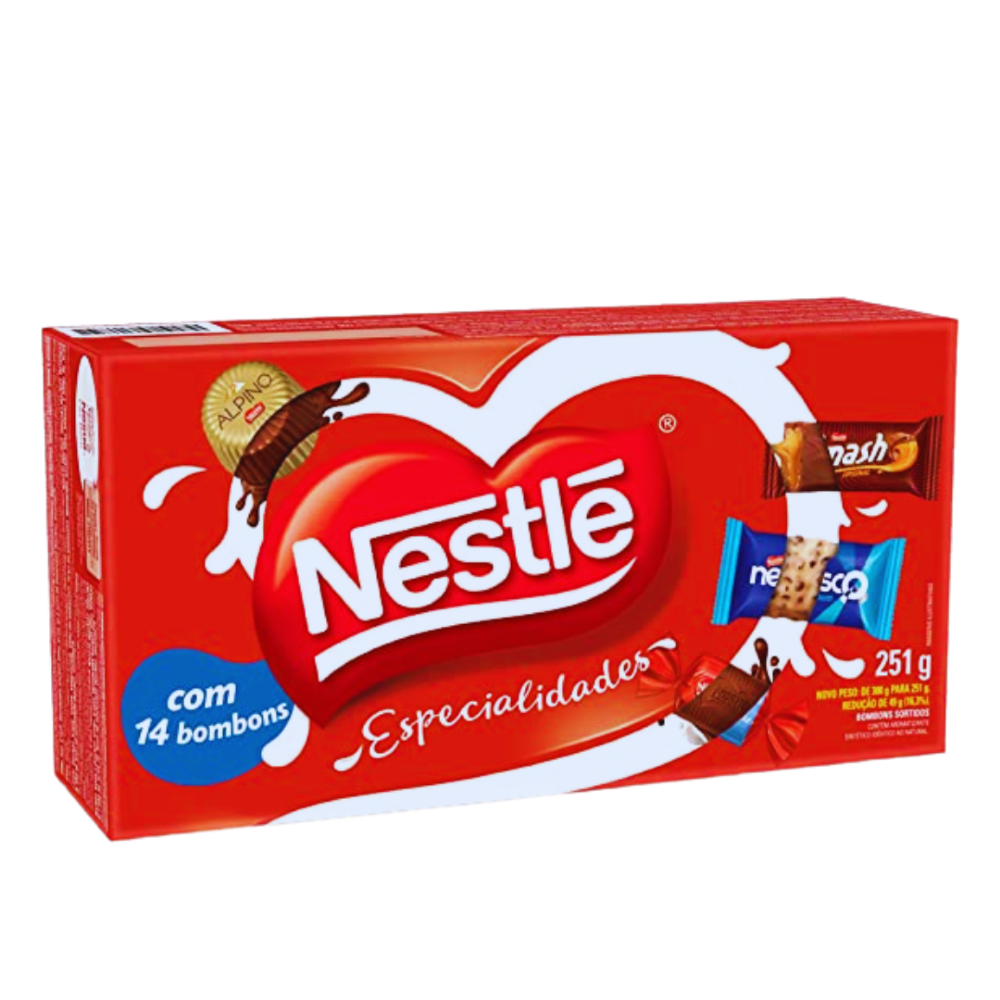Caixa de Bombom Especialidades 251g - Nestlé Caixa de Bombom Especialidades 251g - Nestlé