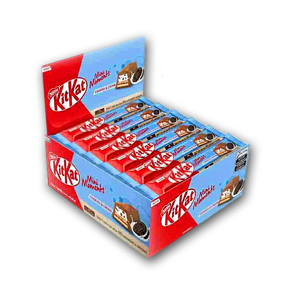 Chocolate Kit Kat Mini Moments Cookies 34,6g - Nestlé 24 Unidades Chocolate Kit Kat Mini Moments Cookies 34,6g - Nestlé 24 Unidades